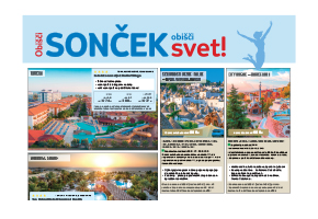Turistična agencija Sonček - Akcijski letaki
